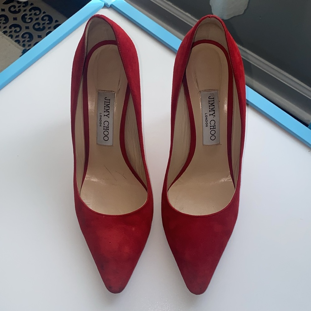 Jimmy Choo Romy Suede Pumps - Gem